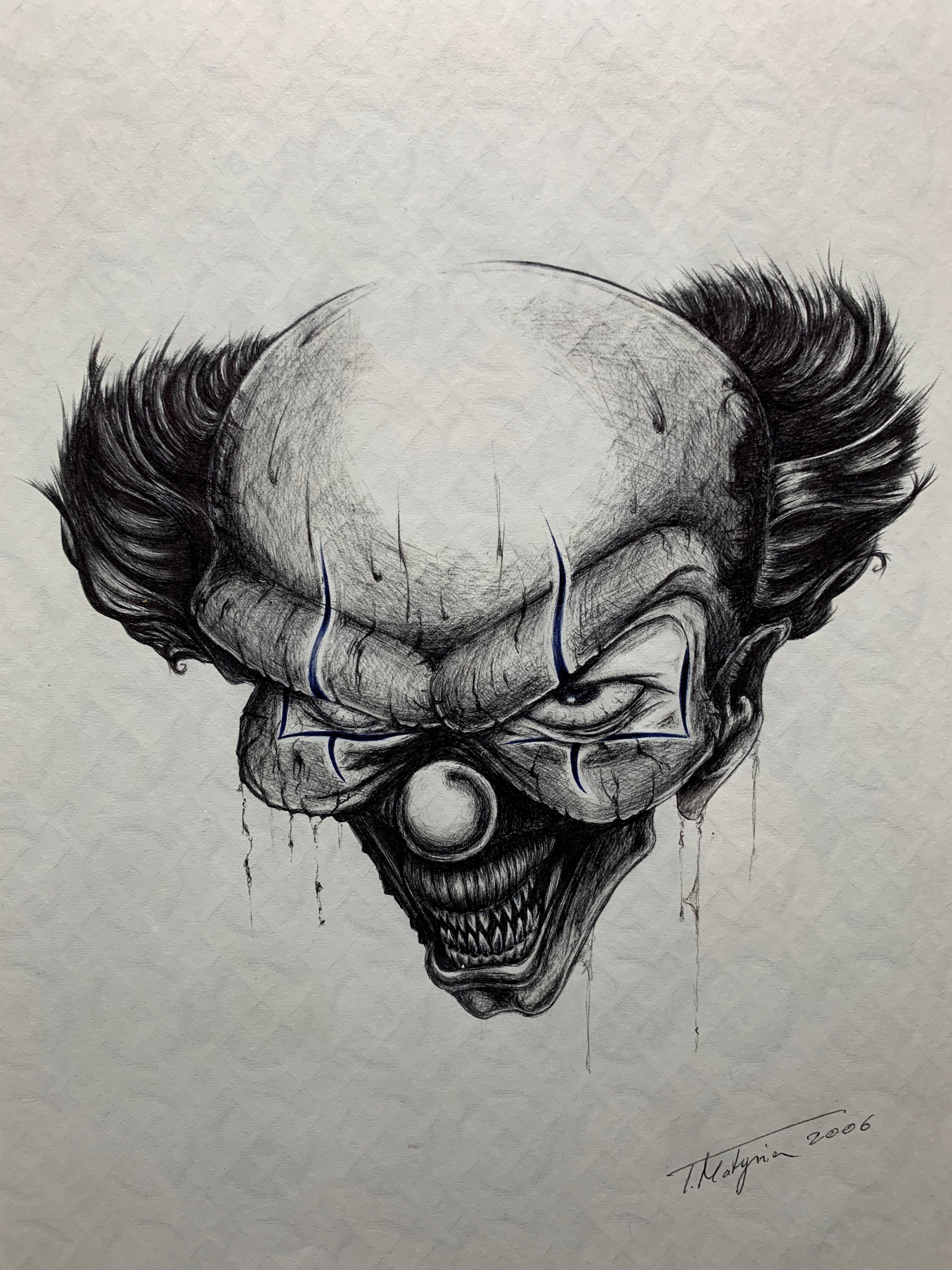 Clown €225 – Hell Tattoo Leuven