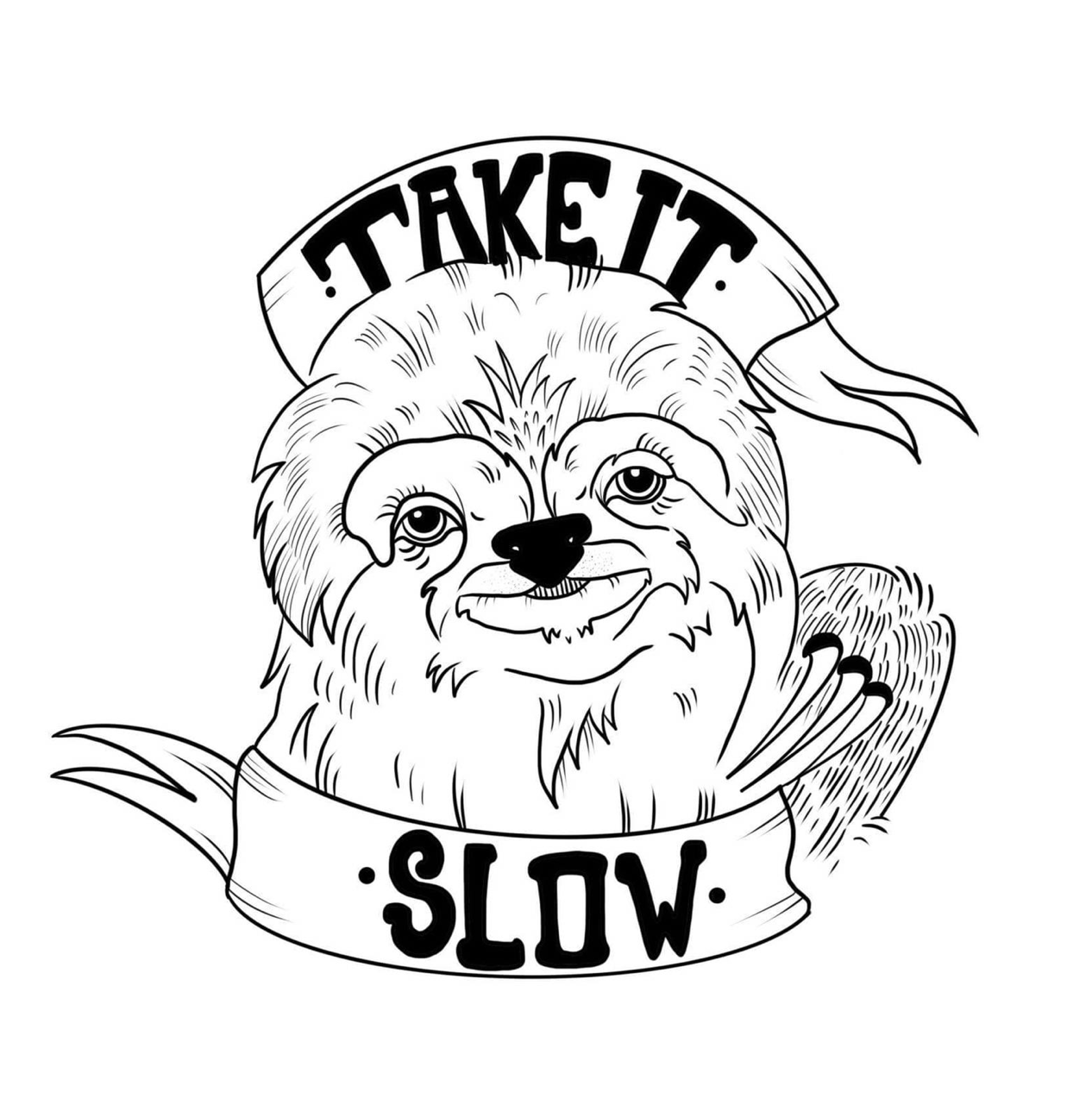 Sloth €200 – Hell Tattoo Leuven